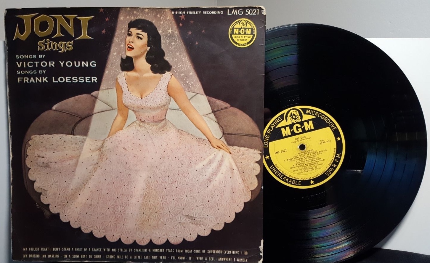JONI JAMES "Joni Sings" vinyl LP Victor Young FRANK LOESSER Japanese ...
