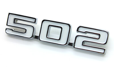 1969-1974 Chevrolet Camaro 1969-1974 Nova 502 Front Fender Emblem White ...