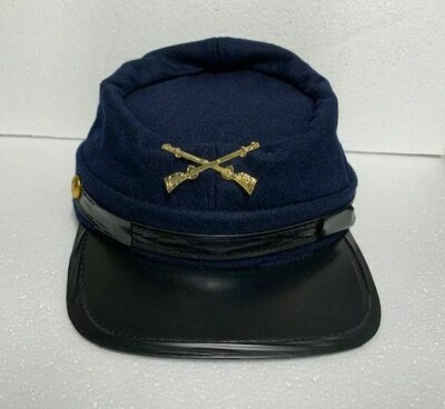 Union Army Civil War Replica Wool Kepi with Crossed Rifles Size Large ...