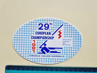 Adhesive Circle Velico Sailing Marsala 1981 Ilca Sticker 80s Vintage ...