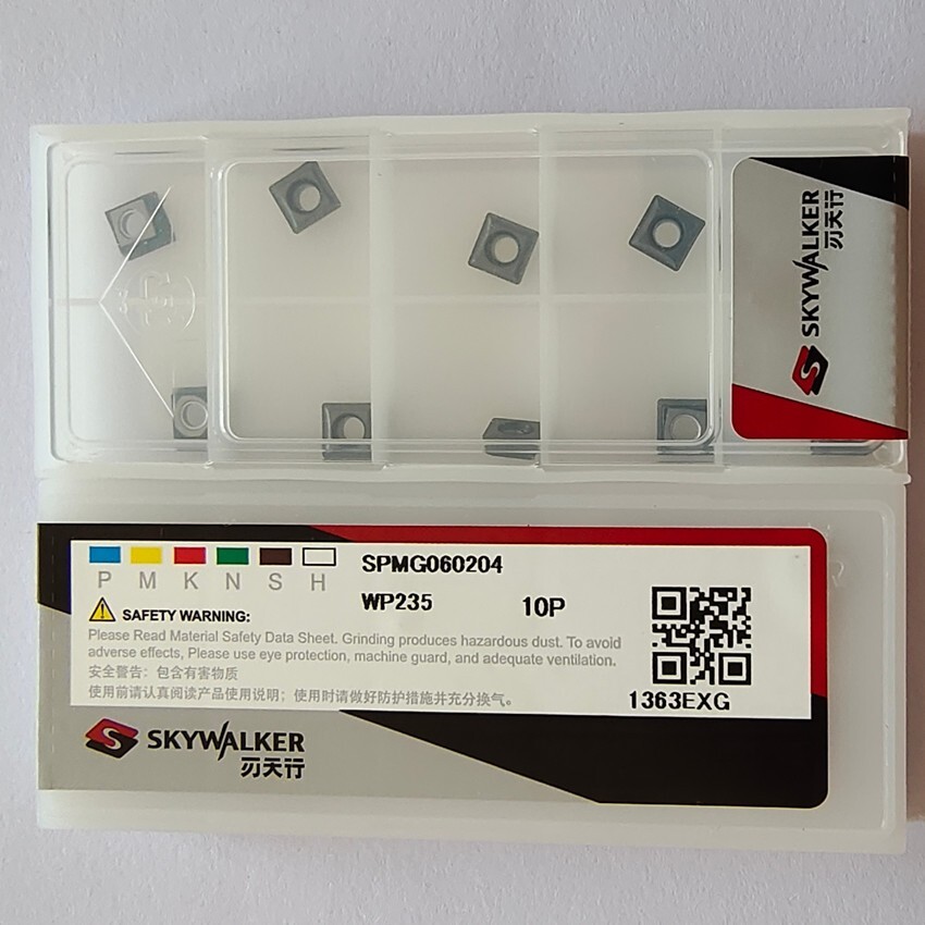 10pcs SPMG060204 WP235 SPMG060204 SPMX SPMT Original CNC blade carbide ...