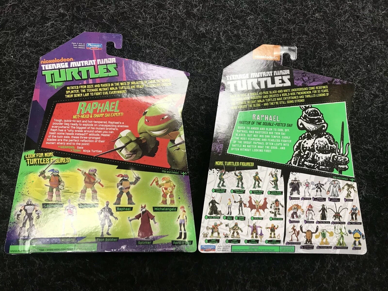2012 & 2014 Teenage Mutant Ninja Turtles Raphael Set The Elf 4.5 ...