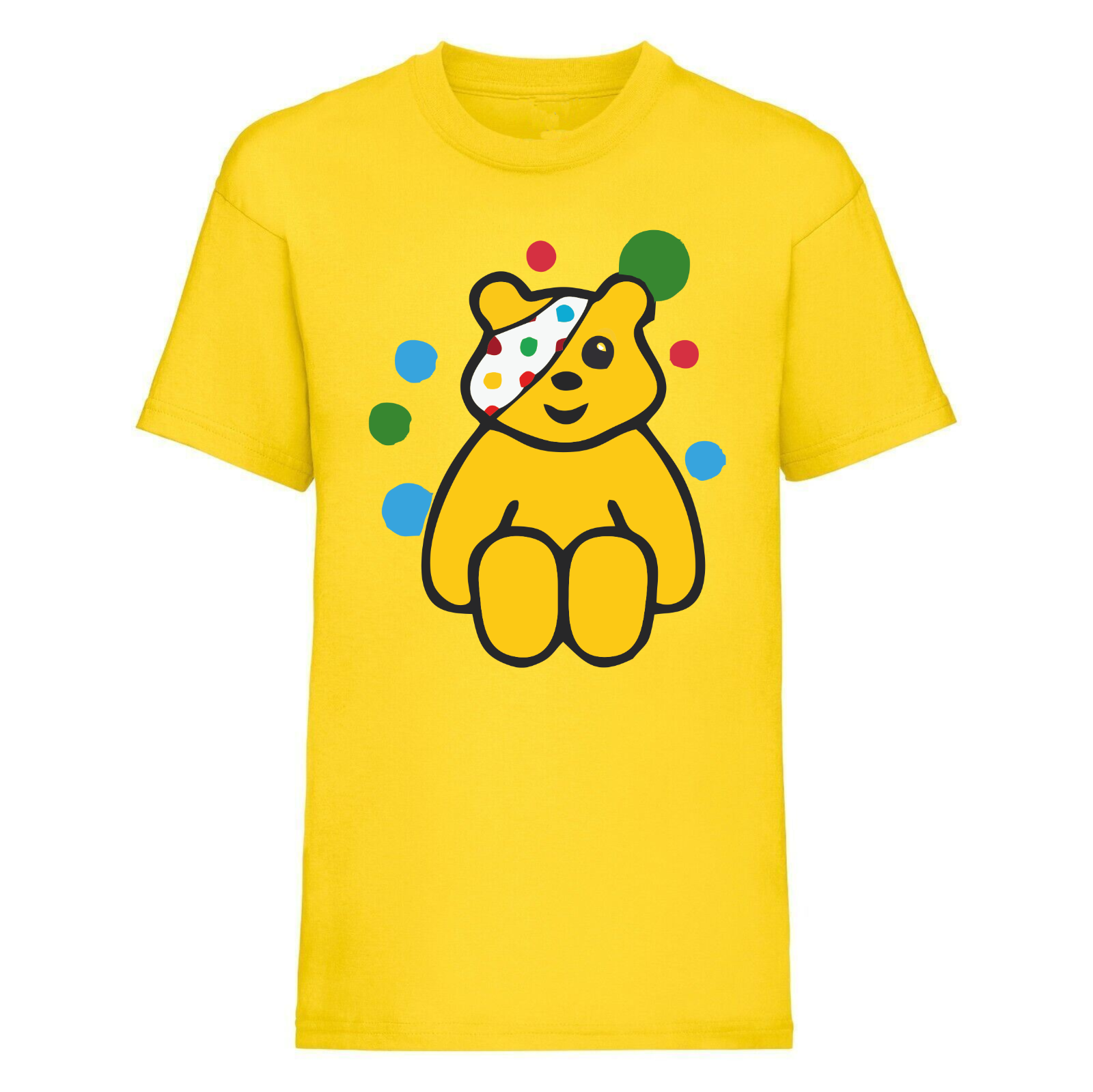New Boys Girls Spotty Pudsey Bear Setting T-Shirt Charity Children In ...