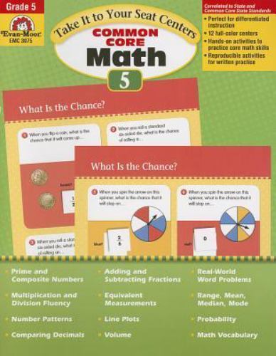 Take It to Your Seat Math Centers Grade 5 by Evan-Moor Educational ...