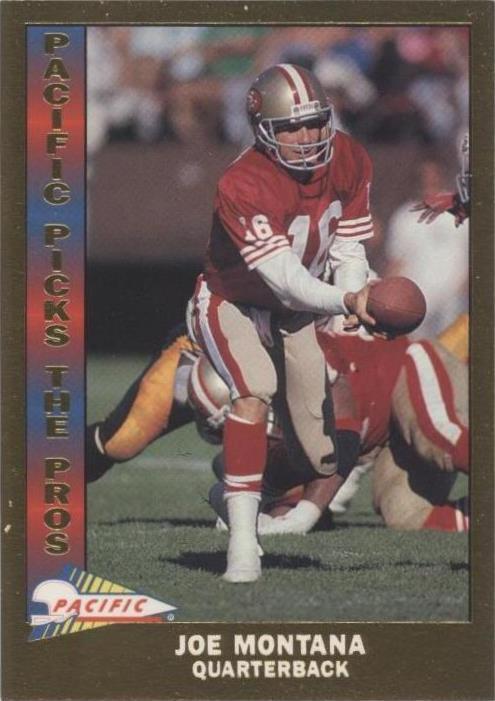 1991 Pacific - Pacific Picks the Pros Joe Montana #10 Gold for sale ...