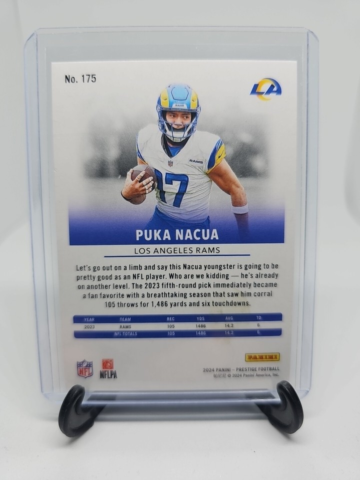 2024 Prestige Puka Nacua /99 SP Purple Premium Xtra Points Los Angeles ...
