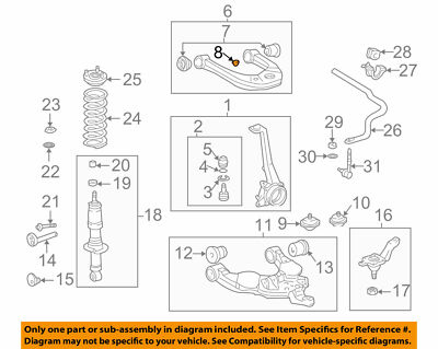 Toyota OEM 2000-2006 Tundra Front Suspension Control Arm Plug ...