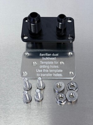 8AN/6AN bulkhead fitting, Dual bulkhead fitting. Fuel cell, Fuel lines ...