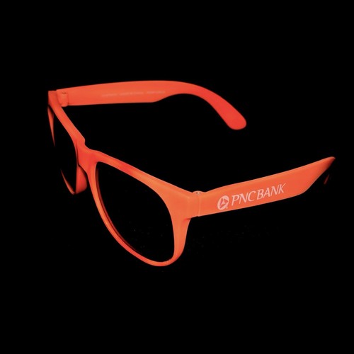 PNC Bank Logo Collectible Promotional Sunglasses UV Protection Orange ...