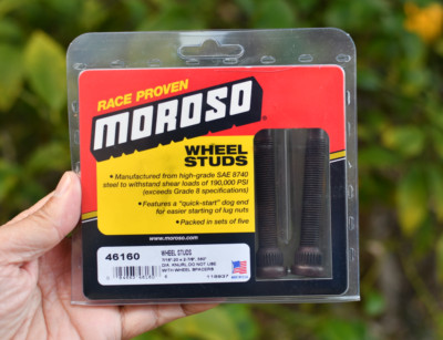 Moroso 7/16"-20 x 2-7/8" Wheel Studs 5-Studs per Package Part no. 40160 ...