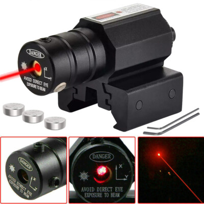 Tactical Red Laser Sight with Picatinny Rail Mount for Pistol Handgun ...