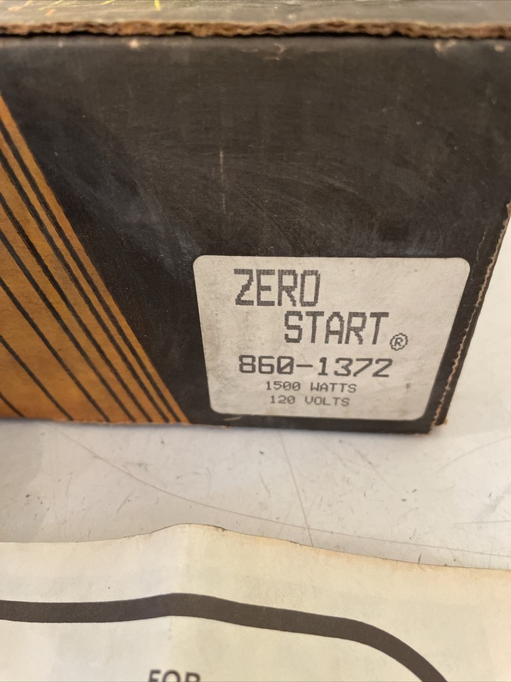 GENUINE ZERO START 860-1372 1500 WATTS 120V NEW | eBay