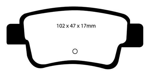 EBC GreenStuff Rear Brake Pads for Vauxhall Corsa D 1.6 Turbo VXR 190 ...