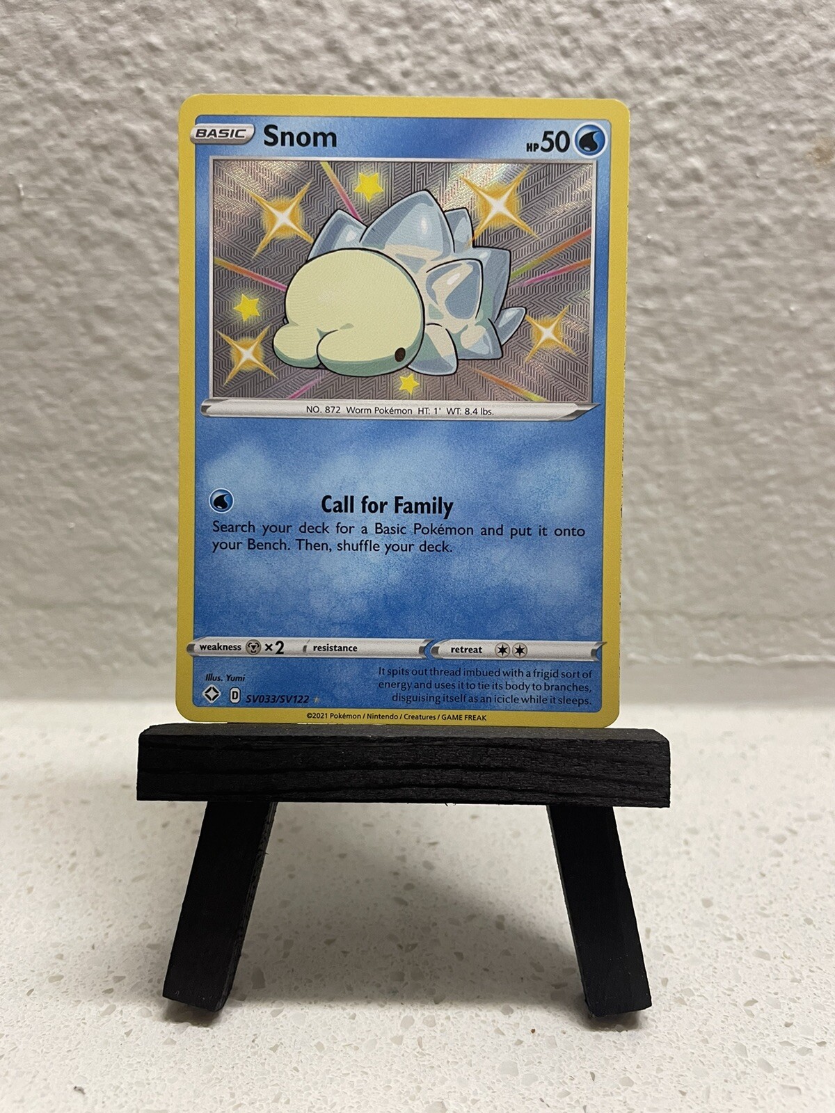 Pokémon TCG Snom Shining Fates SV033/SV122 Holo Shiny Holo Rare for ...