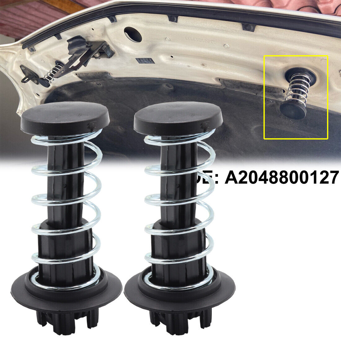 For Mercedes W204 X204 W212 C300 C350 E550 GLK350 Hood Catch Spring ...
