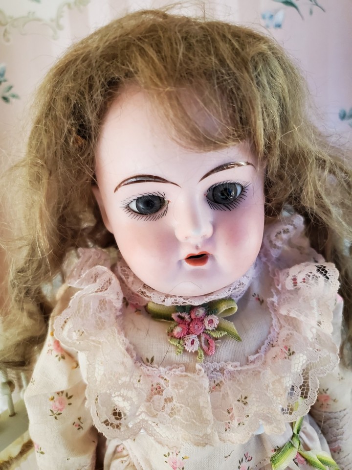 18" Antique German Adolf Wislizenus Bisque Doll Marked Special Nicely ...