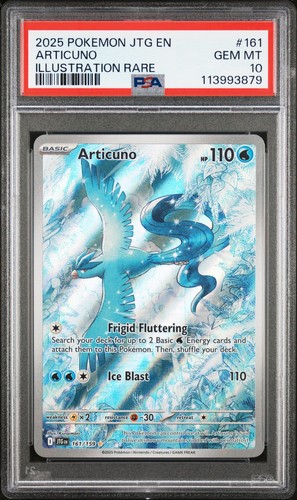 2025 POKEMON JTG EN-JOURNEY TOGETHER ILLUSTRATION RARE #161 ARTICUNO ...
