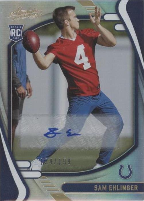 2021 Panini Absolute - Rookies Sam Ehlinger #179 Spectrum Signatures ...