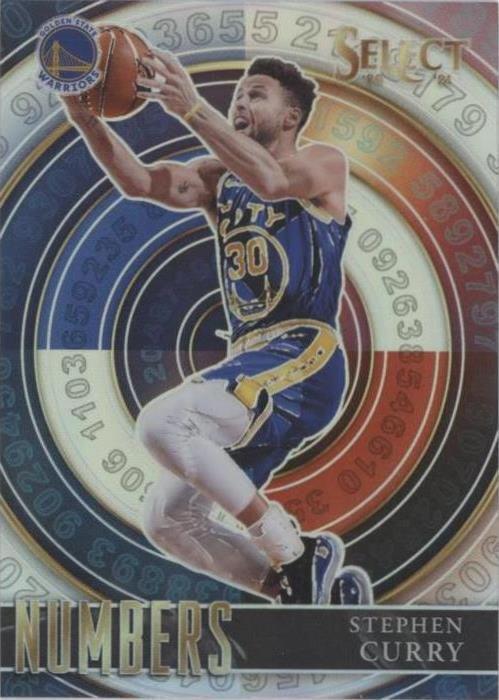 2020-21 Panini Select - Select Numbers Stephen Curry #30 Silver Prizm ...