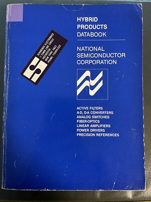 National Semiconductor Vintage 1982 Hybrid Products Data Book | eBay