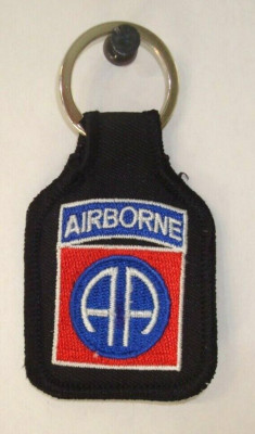 U.S. ARMY 82ND AIRBORNE VETERAN Embroidered Keychain Key Chain | eBay
