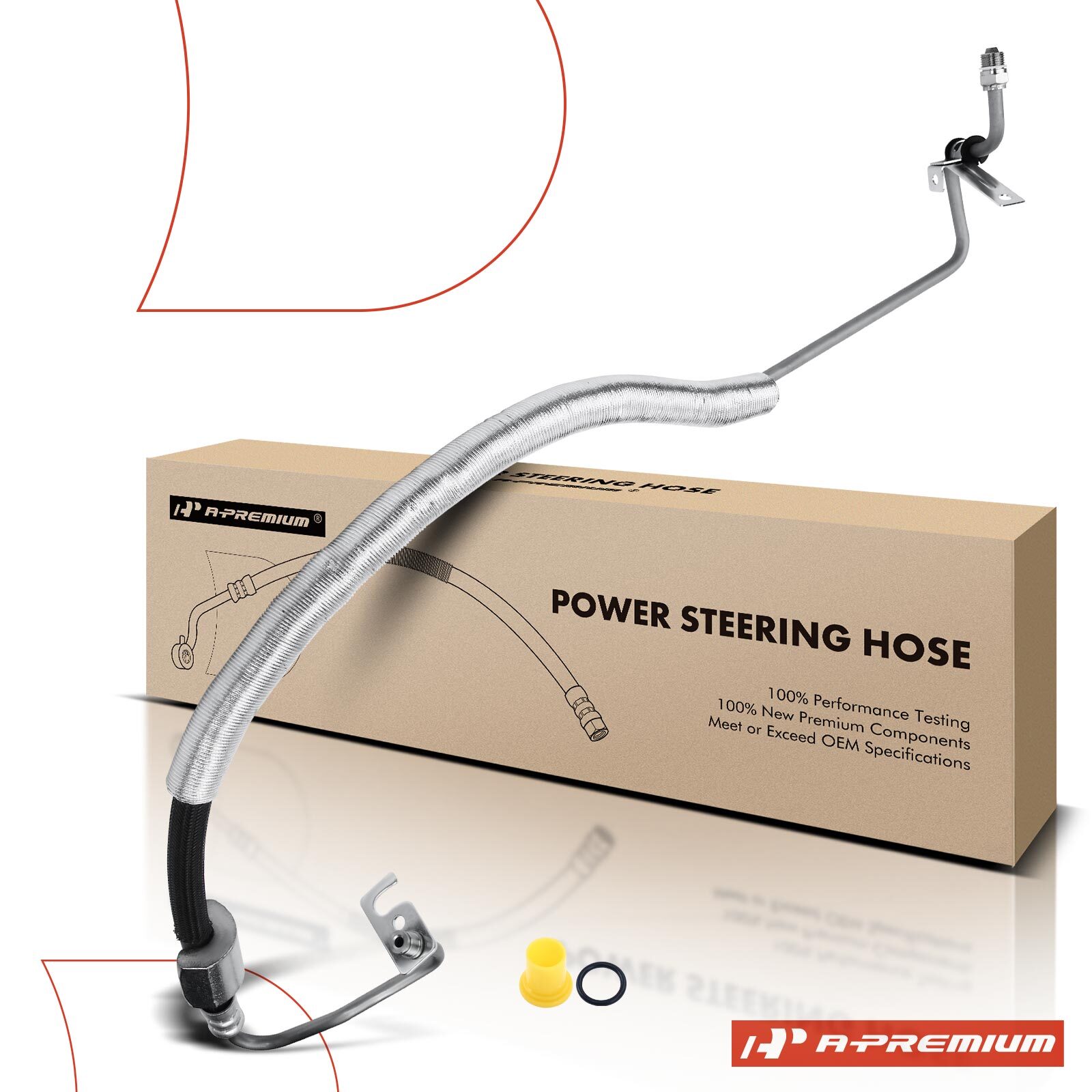 A-Premium Power Steering Pressure Line Hose Assy for Ford Flex Taurus ...