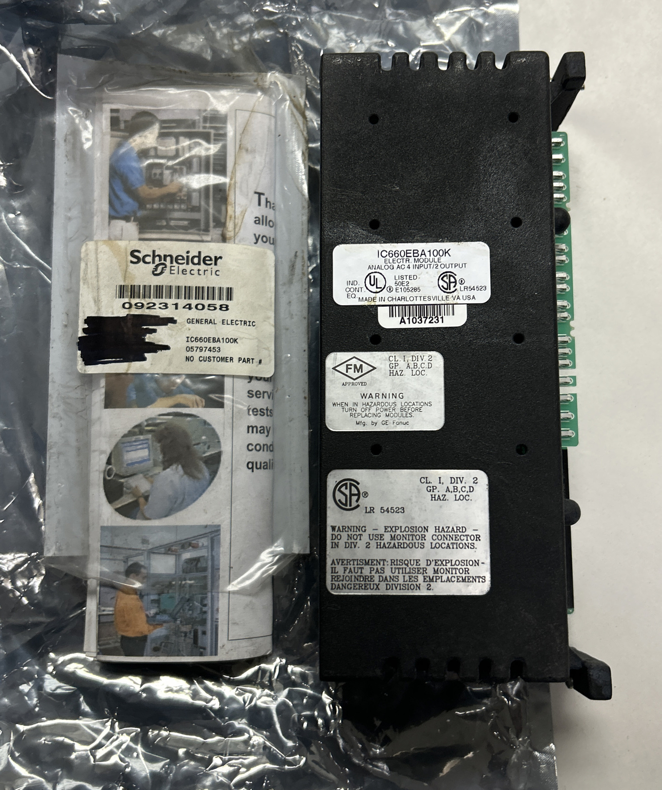 GE FANUC,IC660EBA100/IC660EBA100K,GENIUS BLOCK I/O MODULE REFURBISHED ...