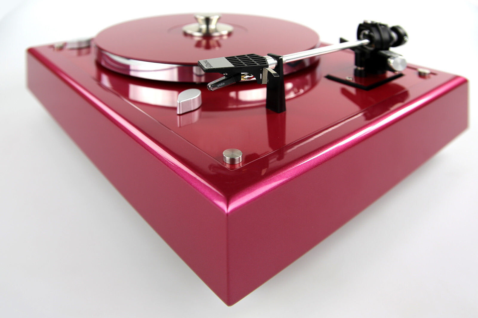 Restored Thorens TD145 Turntable Raspberry Metallic With Auto Shut Off ...