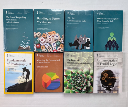 The Great Courses DVD & Guidebook Lot of of 8 Homeschool Education Math ...