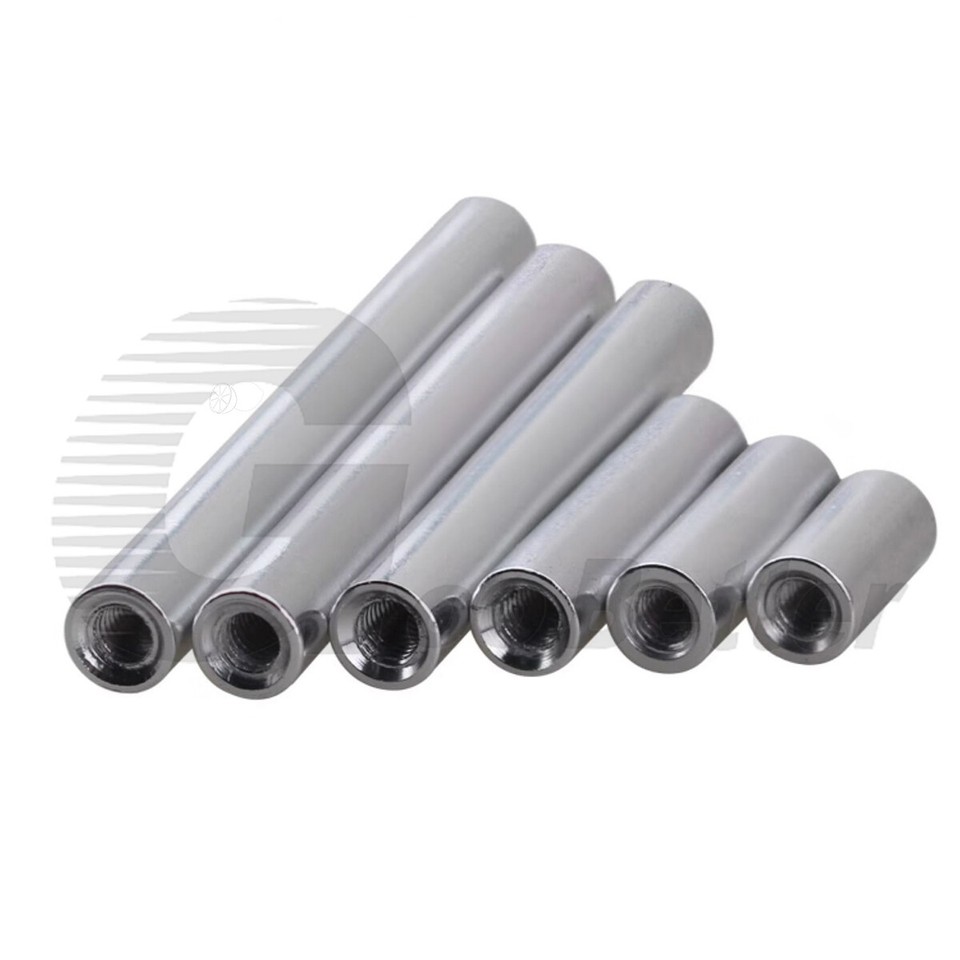 M6 M8 M10 Aluminum Standoff Spacers Round Threaded Connector Sleeve ...