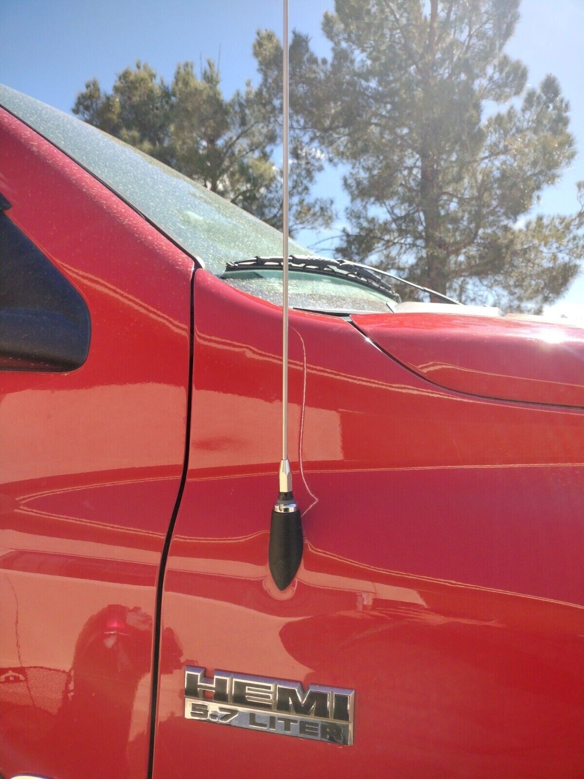 31" Stainless Steel Antenna Mast Power for DODGE RAM & RAM 1500 2500 ...