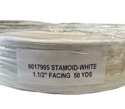 2- Stamoid Facing Tape 1-1/2" x 50 Yard Snow White Industry Grade ...
