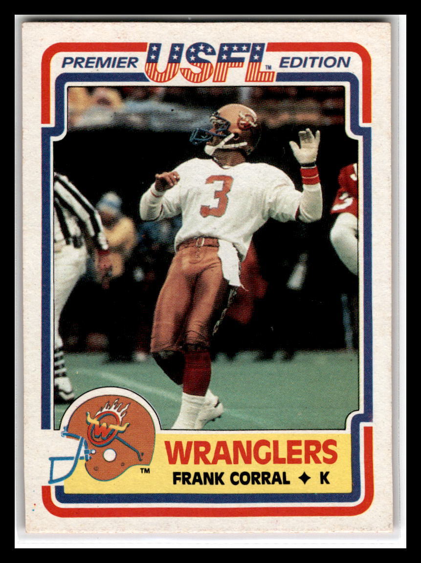 1984 Topps USFL #2 Frank Corral Arizona Wranglers | eBay