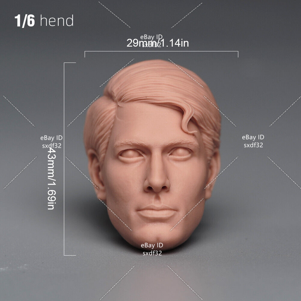 1:6 Head Sculpt Superman Returns Brandon Routh For 12'' Male Action ...