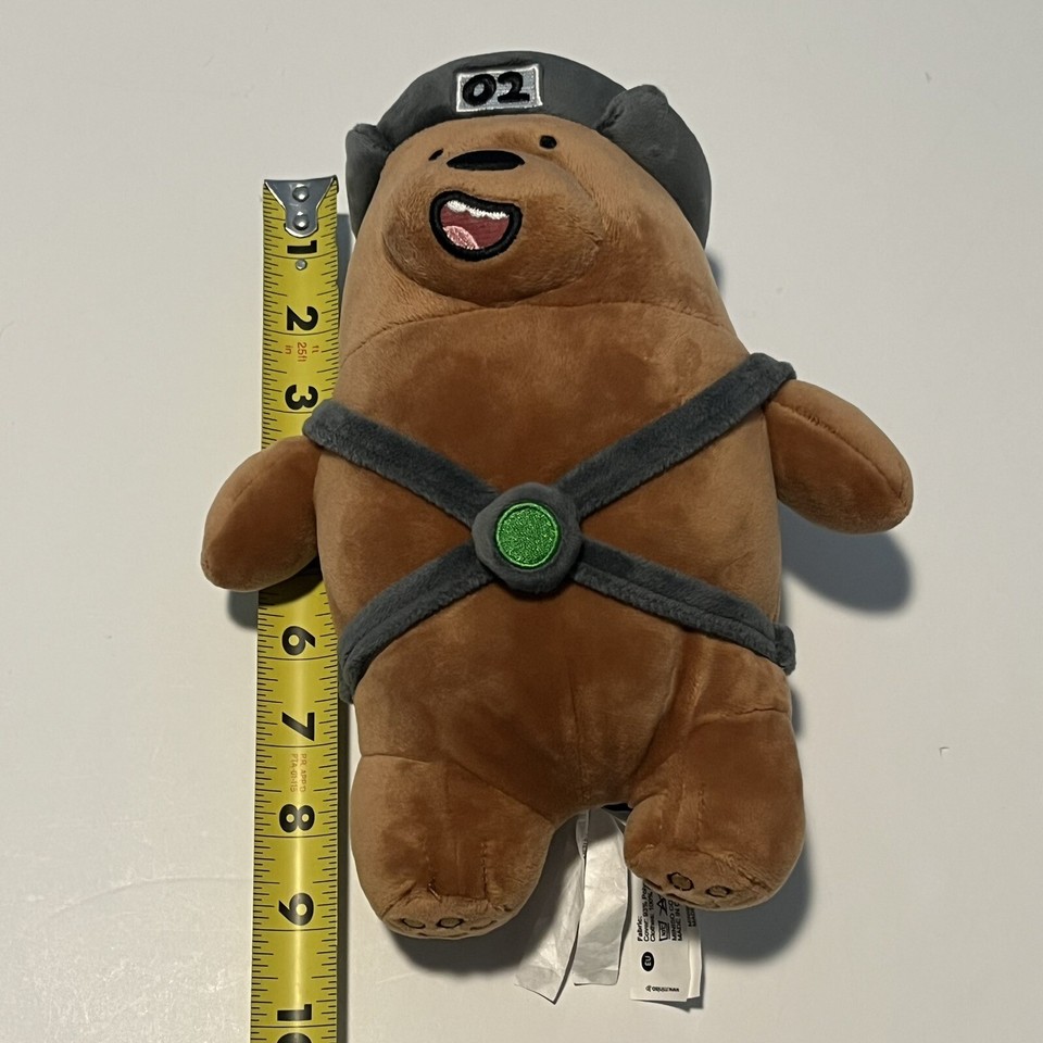 We Bare Bears Cartoon Network Grizz Grizzly Bear Plush Stuffed Animal ...