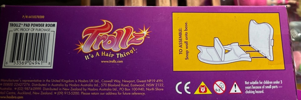 Trollz Pad It's A Hair Thing Pretty Powder Room Playset NEW doll 2004 ...