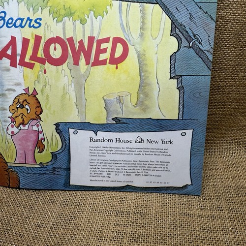 Lot of 3 Berenstain Bears BOOKS by Stan & Jan Bernstein Vintage Classic ...