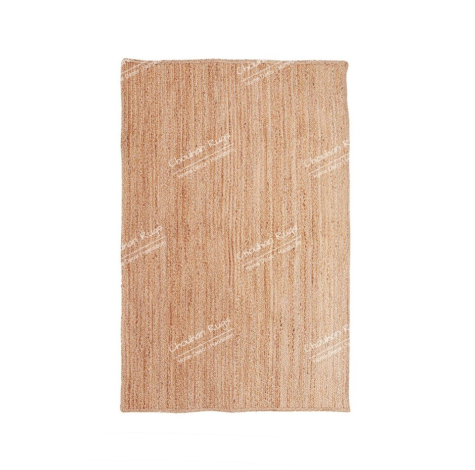 Natural Jute Handmade Area Rug Large Rug Beige Color Eco Turkish Solid ...