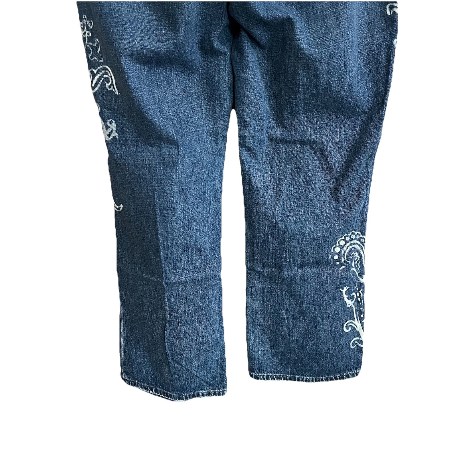 Lauren Ralph Lauren Womens Jeans Cotton Bleached Floral Accent Size 16W ...