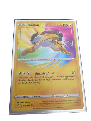 Pokémon TCG Raikou Vivid Voltage 050/185 Holo Amazing Rare | eBay