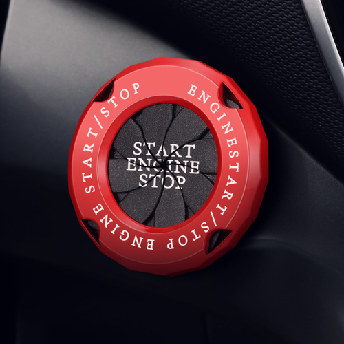Red Black Start Engine Stop Car Ignition Button Protective Cover Cap ...