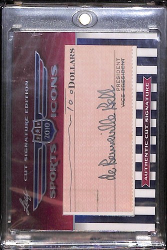 2010 Leaf Sports Icons Bert Bell Cut Auto HOF | eBay