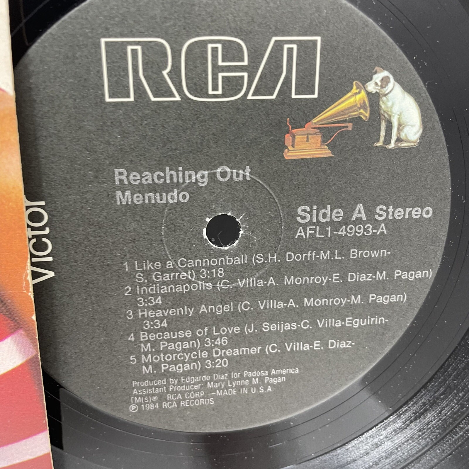 MENUDO REACHING OUT 1984 Vinyl LP Record Album Rare | eBay