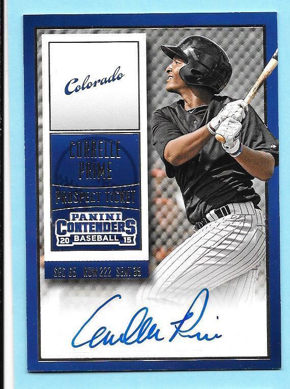 2015 Panini Contenders #4 Correlle Prime Rookie Autograph | eBay