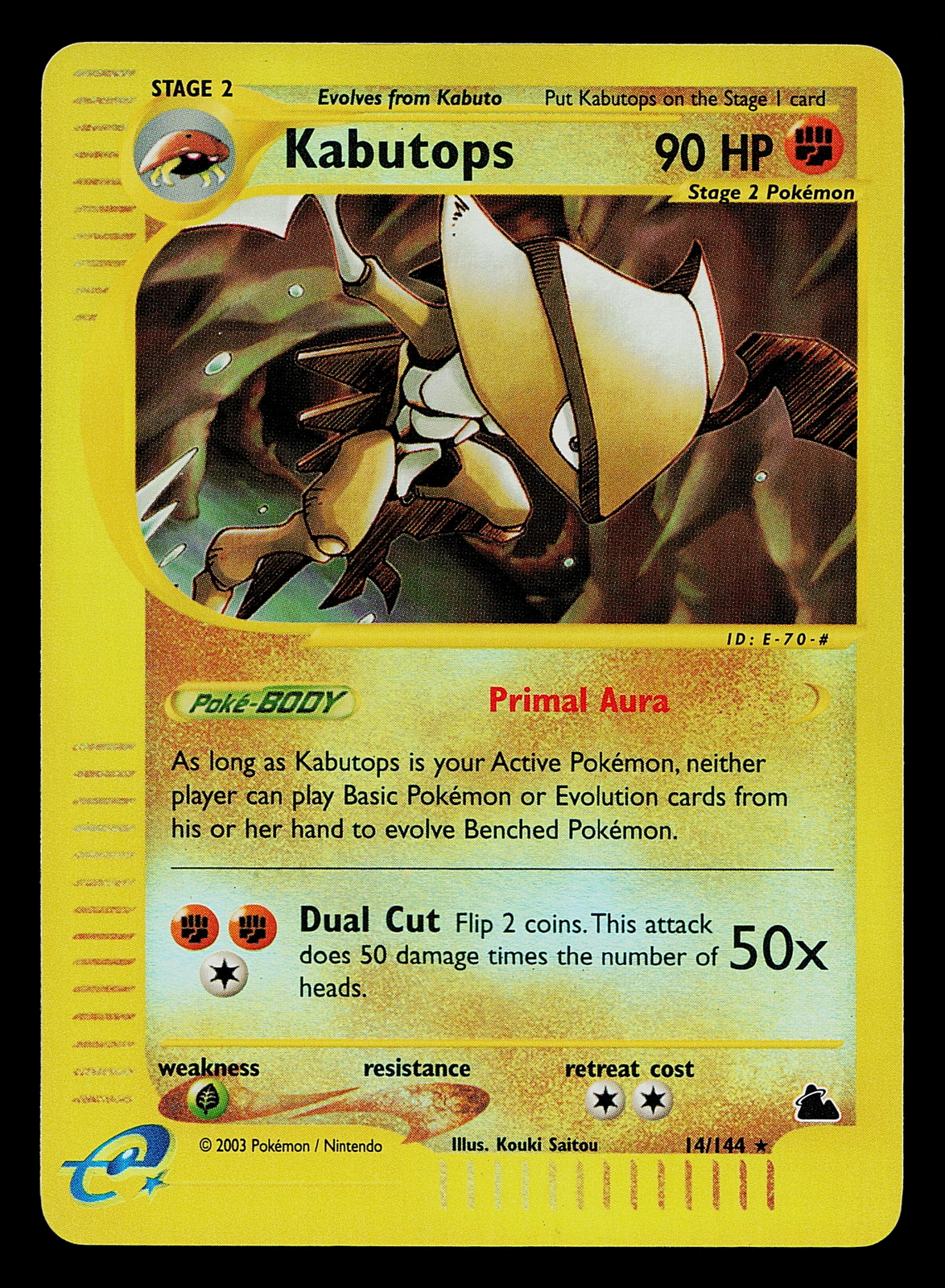 Pokemon Card - Kabutops Skyridge 14/144 Rare Reverse Holo | eBay