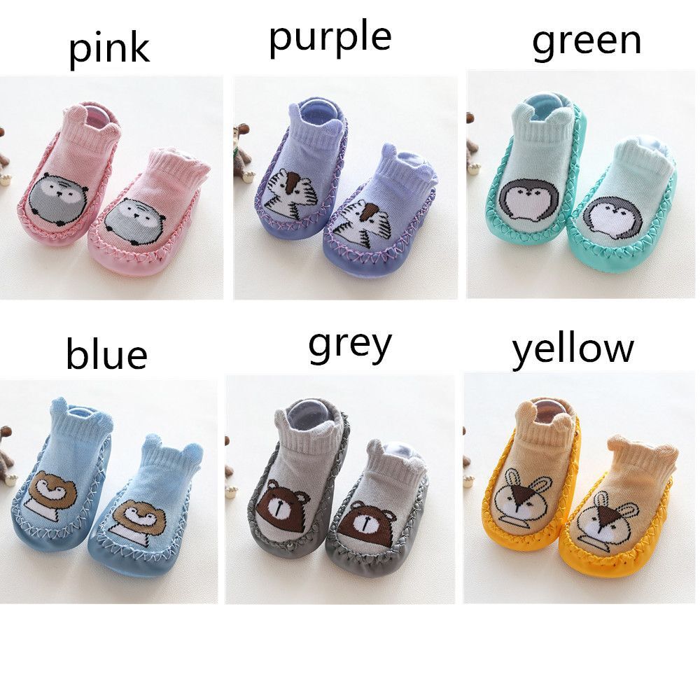 First Walkers Newborn Infant Shoes Cartoon Combed Cotton Anti-slip ...