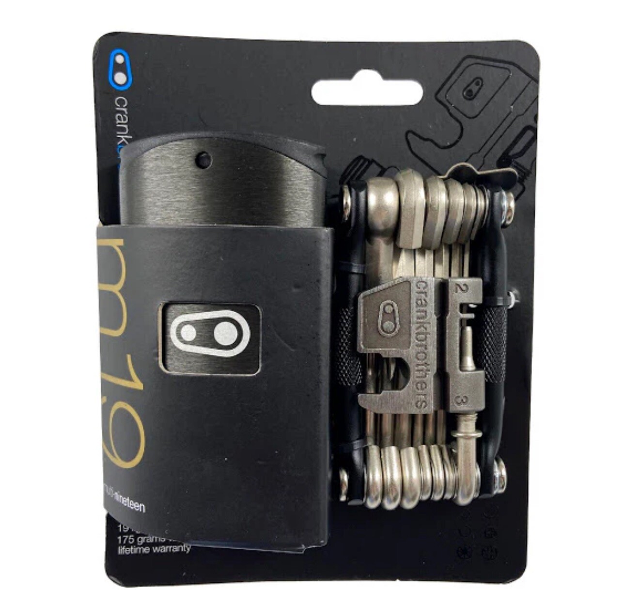 Crank Brothers M19 Multi Tool for Bicycle - 19 Bike Tools - Matte Black ...