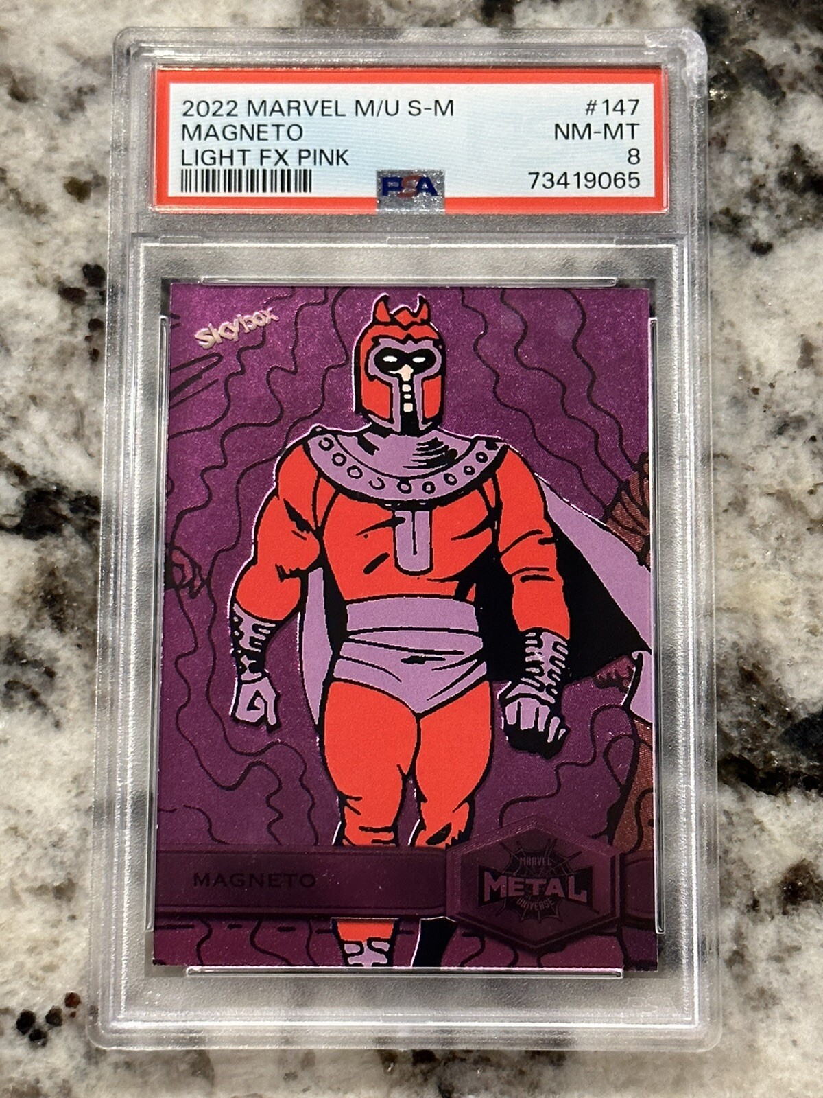 2022 Marvel Metal Universe Spider-Man Magneto #147 Light FX Pink /75 ...