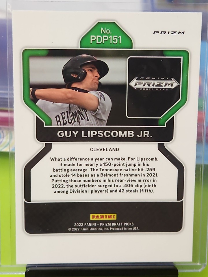 Guy Lipscomb Jr 2022 Panini Prizm Draft Red Wave Prizm | eBay