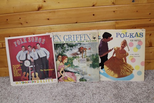 Lot of 3 Polka/Folk Vinyl Records (Various Artists) - All Good ...
